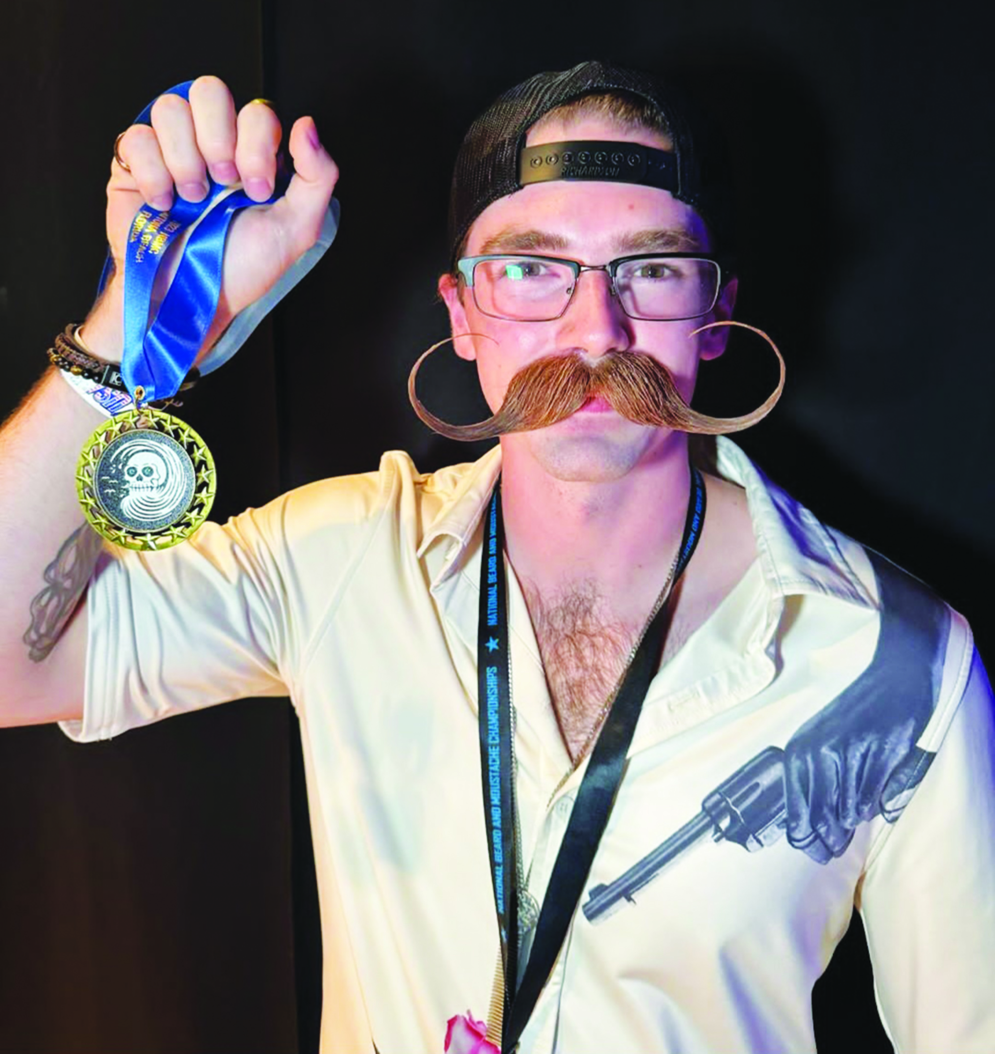 Handle this: Mocksville man wins national moustache competition | Davie ...