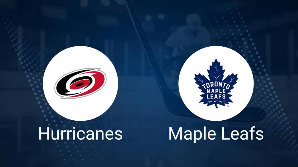Where to Watch Carolina Hurricanes vs. Toronto Maple Leafs on TV or Streaming Live – January 9 ...